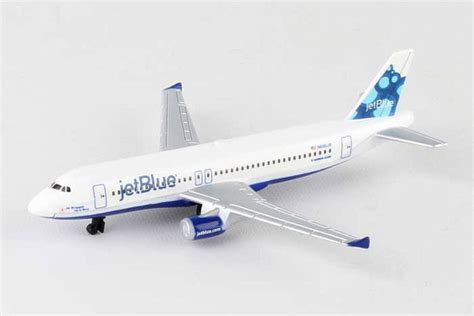 Jetblue Single Plane White Daron Rt1224 Diecast Model Airplane