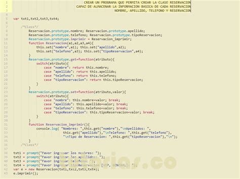 POO Javascript Clase Reservacion Tutorias Co POO Javascript Clase Reservacion Tutorias Co