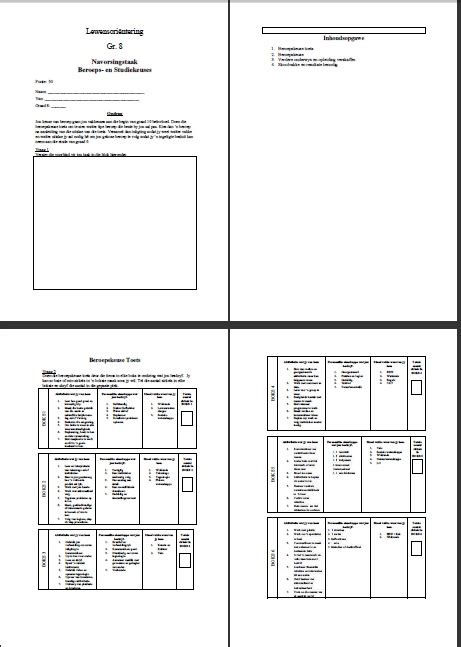 Beroep Navorsing Taak • Teacha