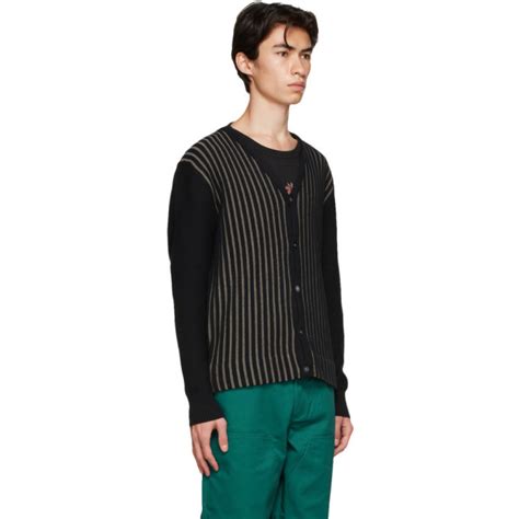 Stussy Black Stripe Cardigan Stussy