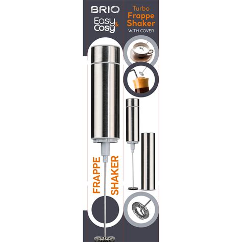 Миксер за фрапе Brio, Стоманена бъркалка, 3 х 3 х 23.7 - eMAG.bg