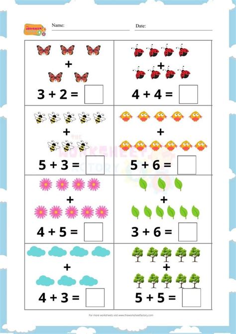 유아 숫자공부 쉬운 더하기 학습자료 Kindergarten Math Worksheets Addition Kindergarten Addition Worksheets