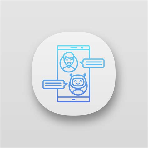 support chatbot app icon ui ux user interface messenger bot modern