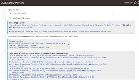confused on triggers and required expressions integrations hubitat