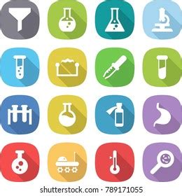 Flat Vector Icon Set Round Flask Stock Vector Royalty Free 1008248509 Shutterstock