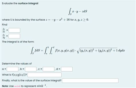 Solved Evaluate The Surface IntegralS X Y ZdSwhere S Is Chegg Com