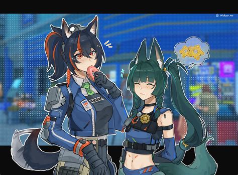 Zhu Yuan And Qingyi Zenless Zone Zero Drawn By Michuan Ximo Danbooru