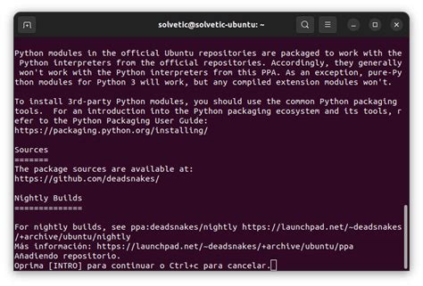 Instalar y Administrar Versión Python Linux Solvetic