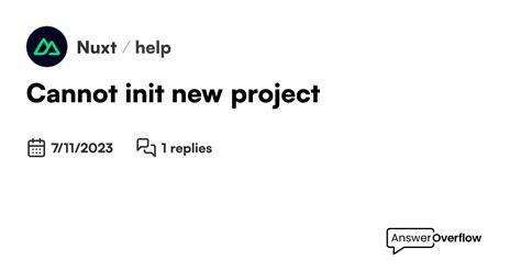 cannot init new project nuxt