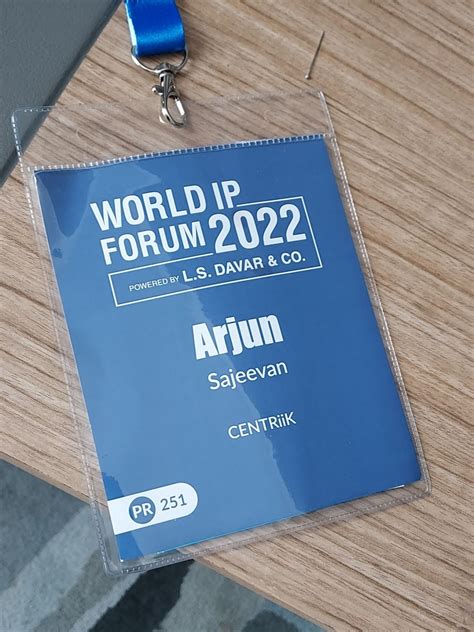 Arjun Sajeevan On Linkedin Wipf2022 Iplaw Iplawyer