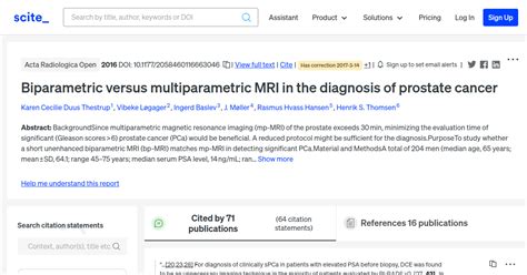 Biparametric Versus Multiparametric Mri In The Diagnosis Of Prostate Cancer