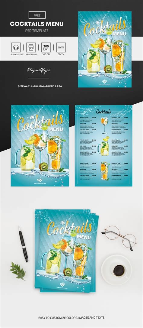 Cocktail Menu Templates