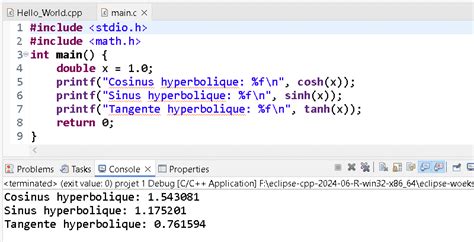 Fonctions Mathématiques En C Trigonométrie Et Plus