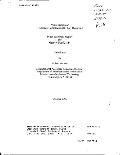 pdf visualization of unsteady computational fluid dynamics