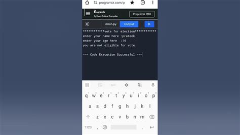 My First Python Program Making Evm Program Evm Shorts Youtubeshorts Python Votingmachine