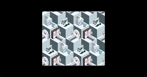 Radiology Isometric Illustration Ct Sticker Teepublic