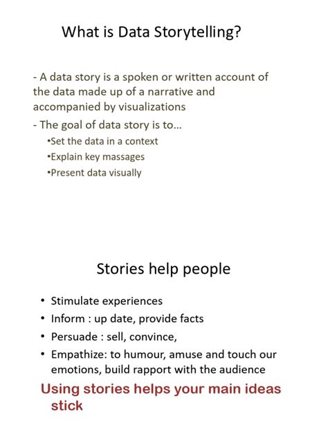 Data Storytelling Course Pdf Data Cognition
