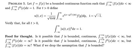 Problem Let F F X Be A Bounded Continuous Chegg