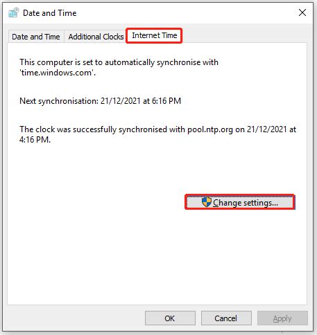 Windows Time Synchronization Failed Solutions MiniTool Partition Wizard