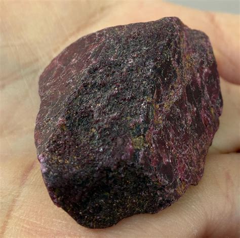 Raw Ruby Specimen Natural Red Corundum Crystal From Guinea Root