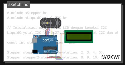 Implementasi Sistem Menggunakan Arduino Dengan Biaxial Stepper Dan LCD