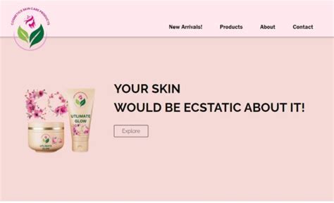 Cosmetic Landing Page In Html Css And Javascript