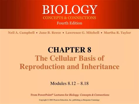 Ppt Chapter 8 The Cellular Basis Of Reproduction And Inheritance