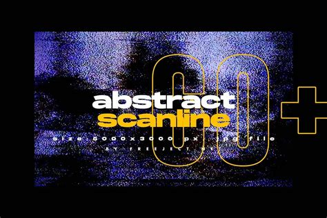 62 Abstract Scanline Glitch Texture Brushes Pack