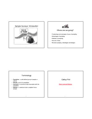 Fillable Online Sample Surveys Introduction Fax Email Print PdfFiller