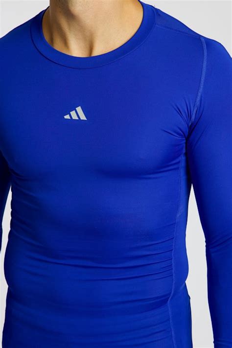 Adidas Performance Techfit Herren Longsleeve In Blau Kaufen Ochsnersportch