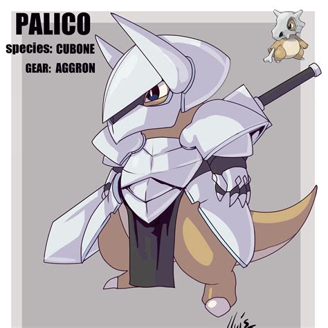 Lluisabadias Cubone Felyne Monster Hunter Series Nintendo Pokemon Absurdres Highres
