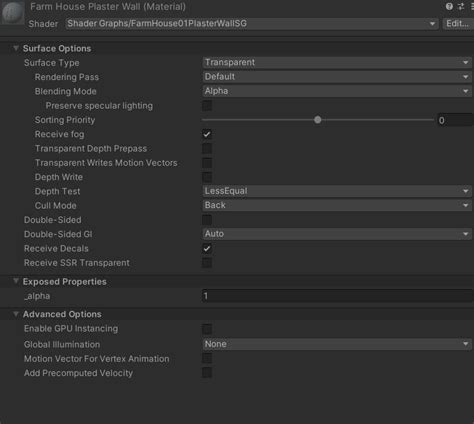 Issue With Transparent Material R Unity D