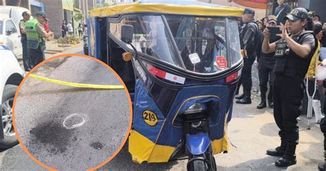 Sicarios Asesinan A Mototaxista En Comas Pese Al Estado De Emergencia Hallan Siete Casquillos Y