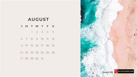 Beaches 2023 Calendar Desktop Wallpaper Entheosweb