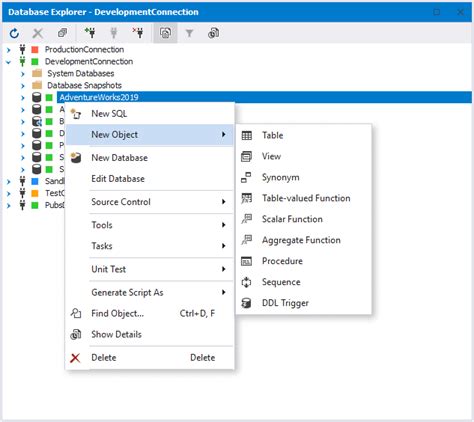 Create A Database Object