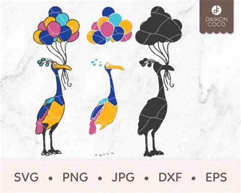Up Kevin Bird Svg Up Balloons Svg Up Svg Kevin Bird Peacock Etsy