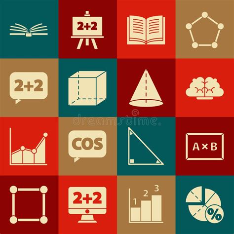 Set Graph Schedule Chart Diagram Chalkboard Human Brain Open Book Geometric Figure Cube