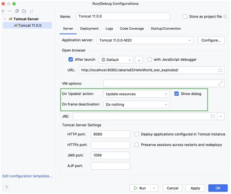 教程您的第一个 Jakarta EE 应用程序 IntelliJ IDEA 文档