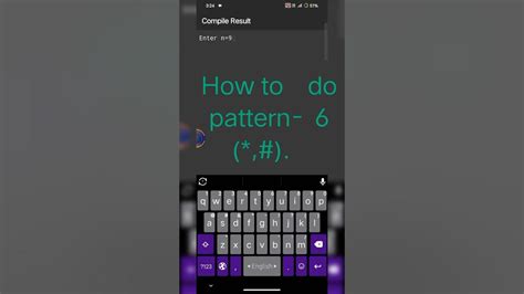 How To Do Pattern 6 Colandrow 2k24 Mobile Program Python Html