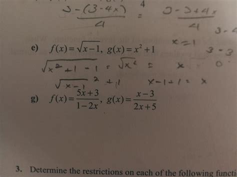[grade 12 Math Inverse Of A Function] Why Does The Answer Show X And Just X R Homeworkhelp