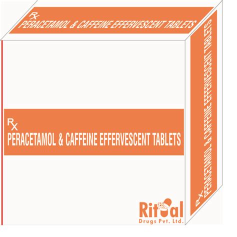 Paracetamol Caffeine Effervescent Tablets Ritual Drug Private Limite