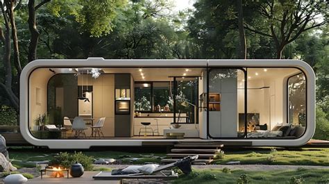 Modular And Reconfigurable Smart Home Designed For Adaptable Living Premium Ai Generated Image