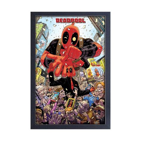 Deadpool The Celebrity 11 X 17 Framed Print Wall Art Thegeekpeek