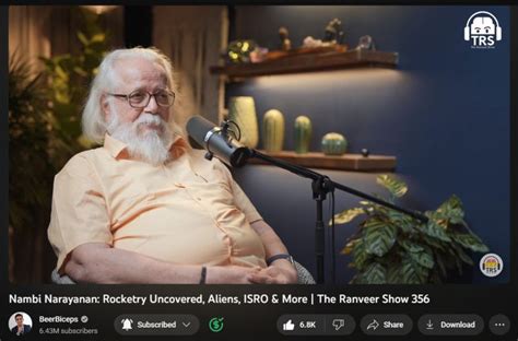 Visalakshi Neoexplore On Linkedin Nambinarayanan Podcast Theranveershow Neoexplore