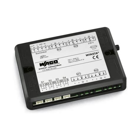 Wago Winsta Sunblind Box Manual Pdf Download Manualslib