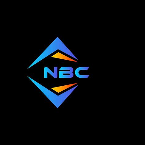 Nbc Abstract Technology Logo Design On Black Background Nbc Creative