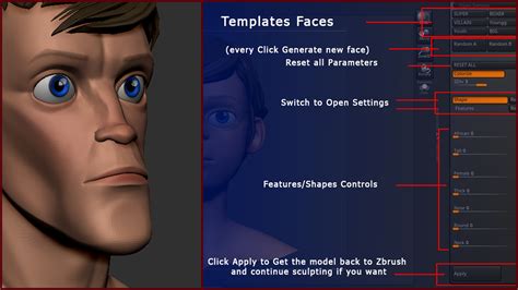 Artstation Stylized Face Creator Zbrush Plugin Resources