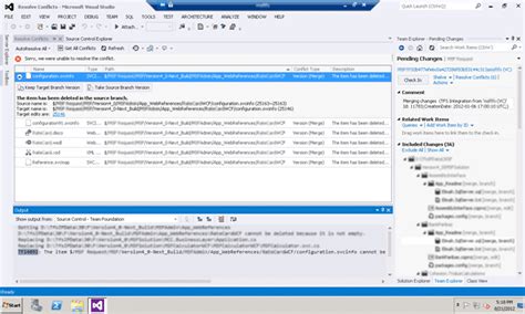 TFS Integration Tools Issue TF No Files Checked In As A Result Of A TFS Check In Failure