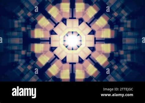 Energy Core System Grid Block Kaleidoscope Animation Background
