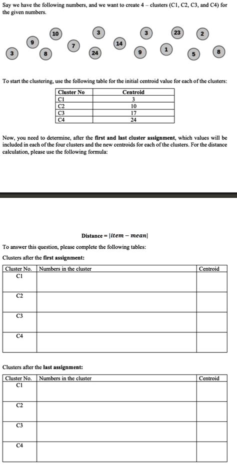 solved using k means clustering algorithm please show the